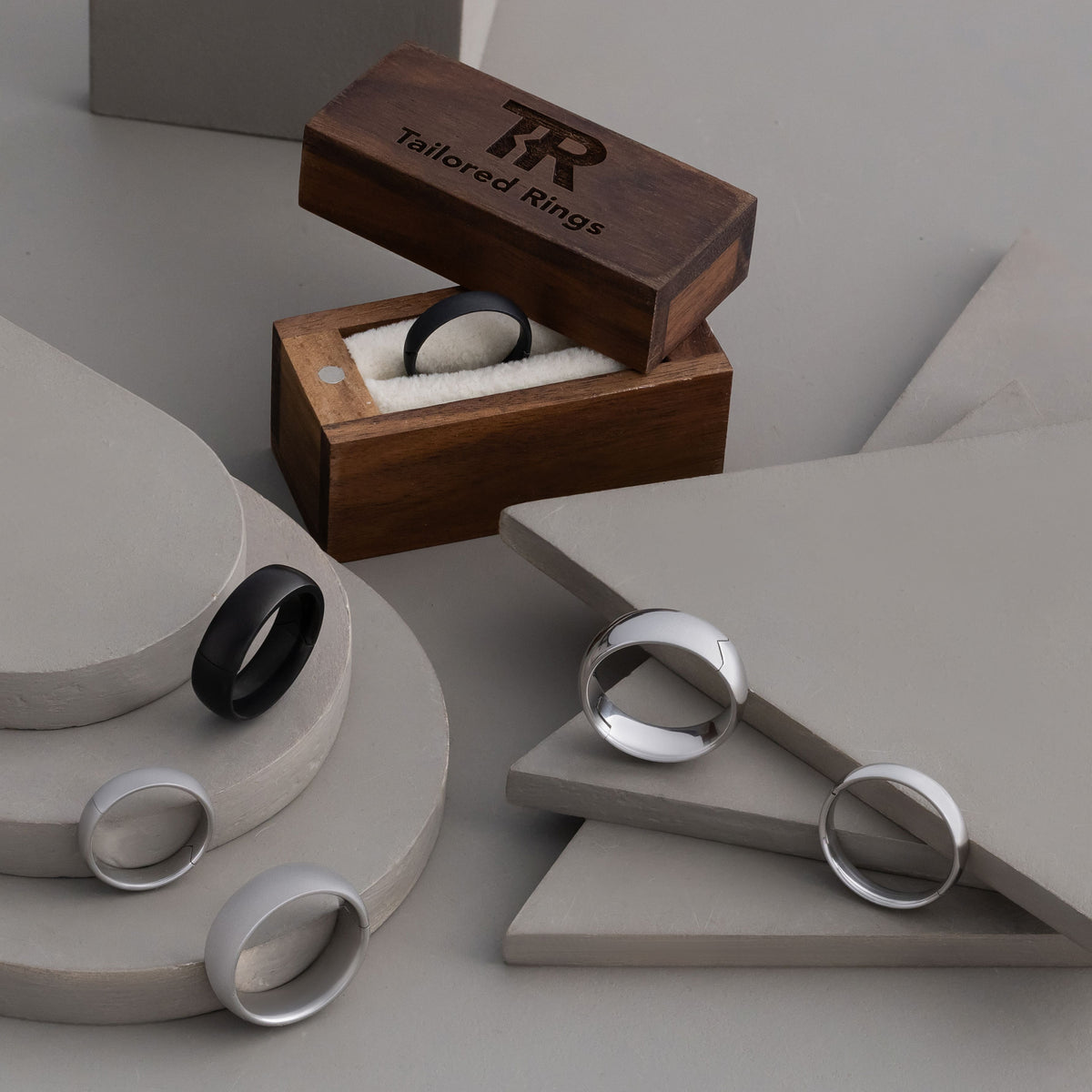 Cobalt Chrome Rings | Wedding Bands | Hinged Rings – Tailored Rings